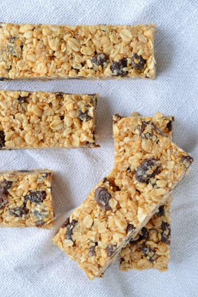 Oatmeal Raisin Cookie Granola Bars Recipe Food Fanatic