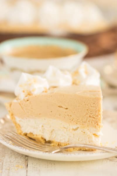 Double Layer No Bake Peanut Butter Cheesecake Recipe - Food Fanatic