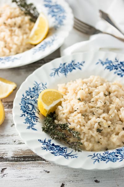 Lemon Thyme Risotto Recipe - Food Fanatic