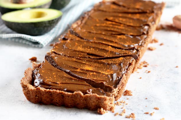 Spicy Chocolate Avocado Tart Recipe - Food Fanatic