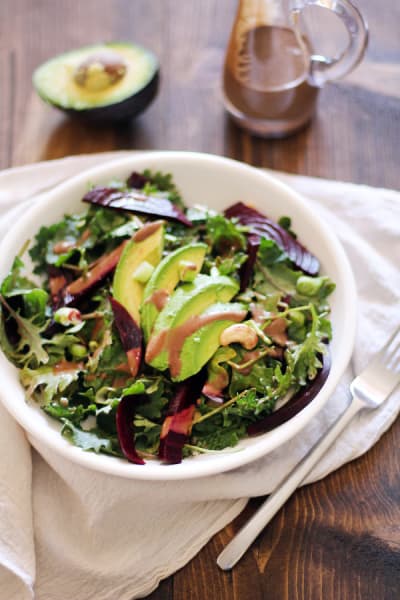 Roasted Beet & Avocado Salad Recipe - Food Fanatic