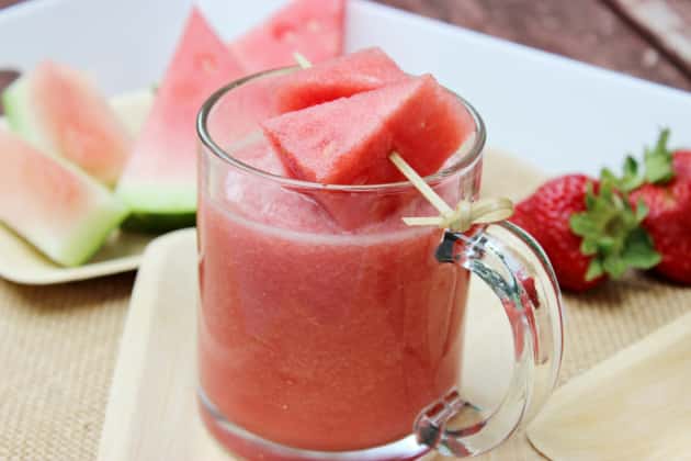 Watermelon Strawberry Smoothie Recipe - Food Fanatic