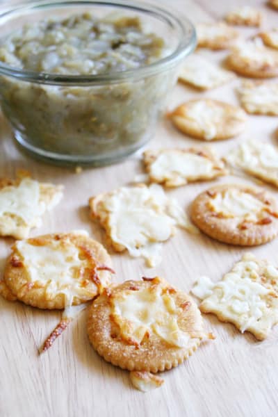 Melted Cheese Crackers Recipe - Food Fanatic