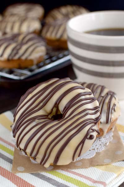 Mocha Chocolate Chip Donuts Recipe - Food Fanatic