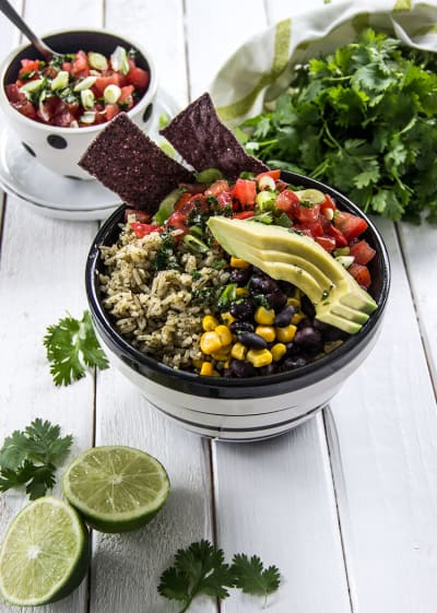 Cilantro Lime Rice Bowl Recipe - Food Fanatic