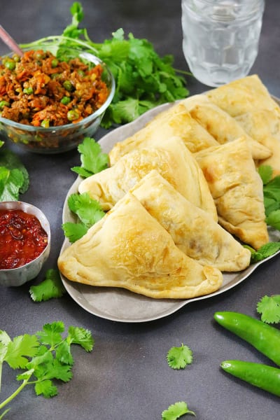 Keema Samosas Recipe - Food Fanatic