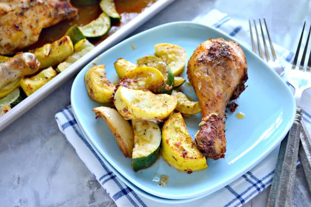 Sheet Pan Chicken and Squash Dinner Recipe - Food Fanatic