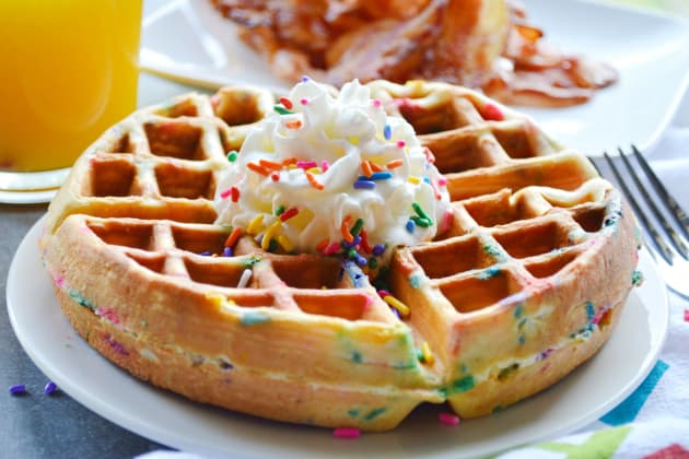Funfetti Waffles Recipe - Food Fanatic