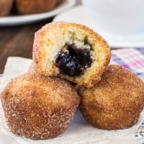 Blueberry Jelly Donut Holes Recipe - Food Fanatic
