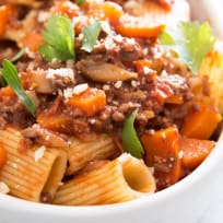 Beef Mushroom Rigatoni Recipe - Food Fanatic