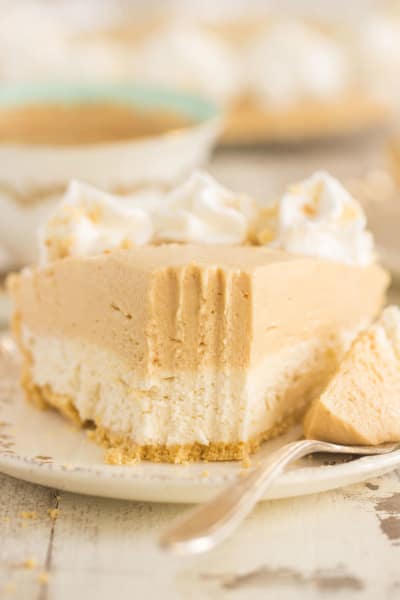 Double Layer No Bake Peanut Butter Cheesecake Recipe - Food Fanatic