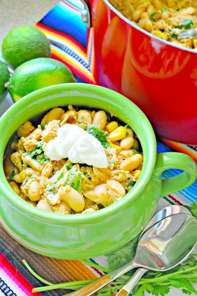 Quick White Bean Chicken Chili Recipe - Food Fanatic