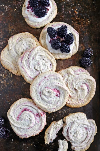 Blackberry Meringue Cookies Recipe - Food Fanatic