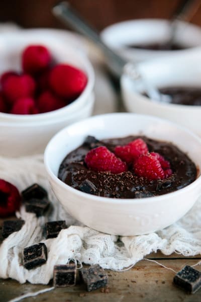 Dark Chocolate Raspberry Pudding Recipe - Food Fanatic