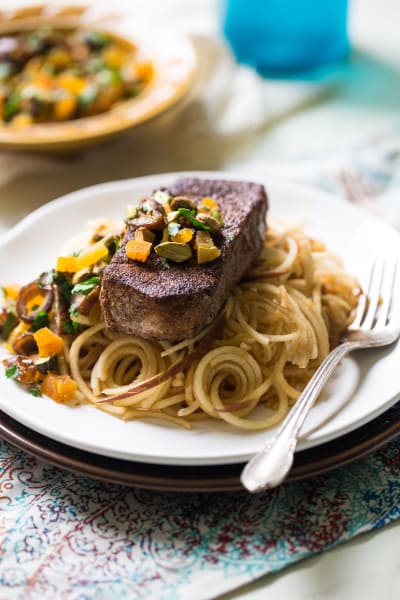 Moroccan-Style Pork with Apple Noodles Recipe - Food Fanatic