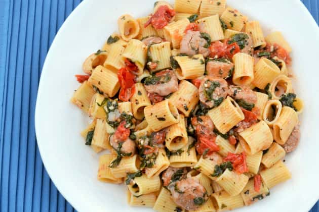 Rigatoni with Sausage Recipe - Food Fanatic