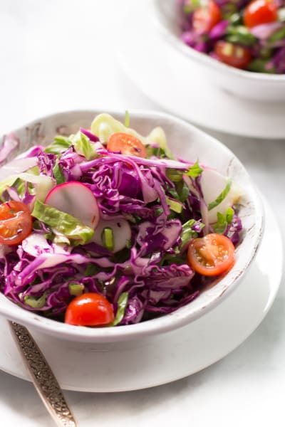 Quick Easy Red Cabbage Salad Recipe - Food Fanatic