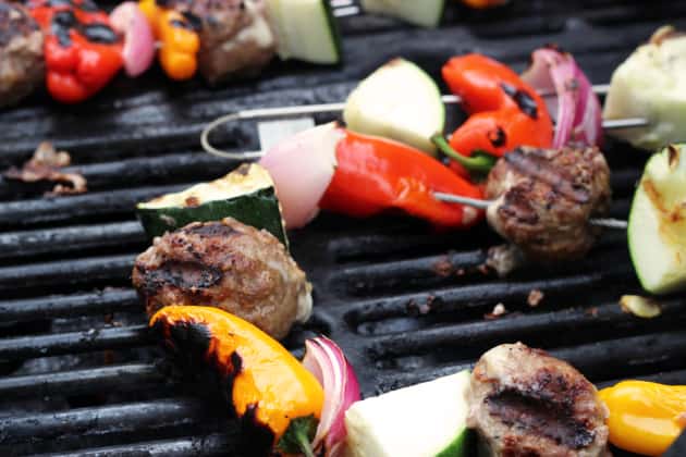 Grilled Meatballs Recipe - Food Fanatic
