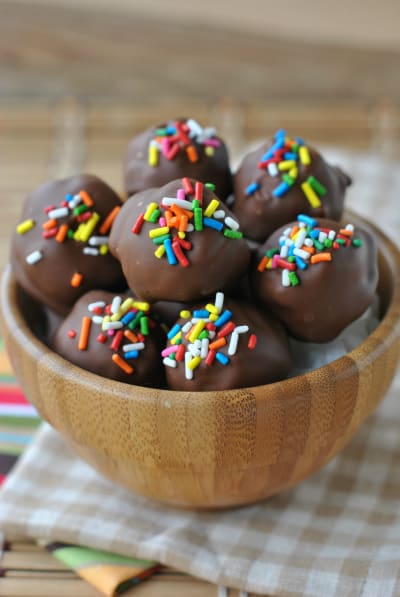 Monster Cookie Dough Truffles Recipe - Food Fanatic