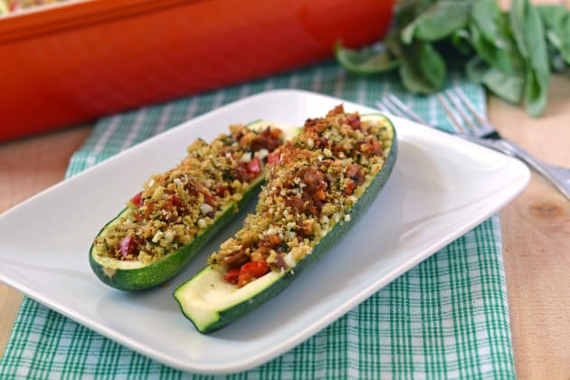 Stuffed Zucchini Recipe - Food Fanatic