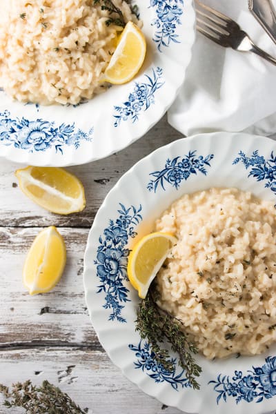 Lemon Thyme Risotto Recipe - Food Fanatic