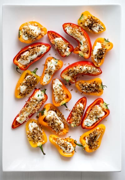 Stuffed Mini Peppers Recipe - Food Fanatic