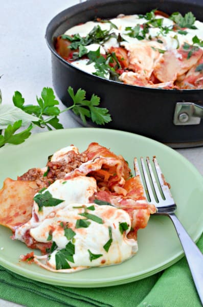 One Pot Lasagna Recipe - Food Fanatic